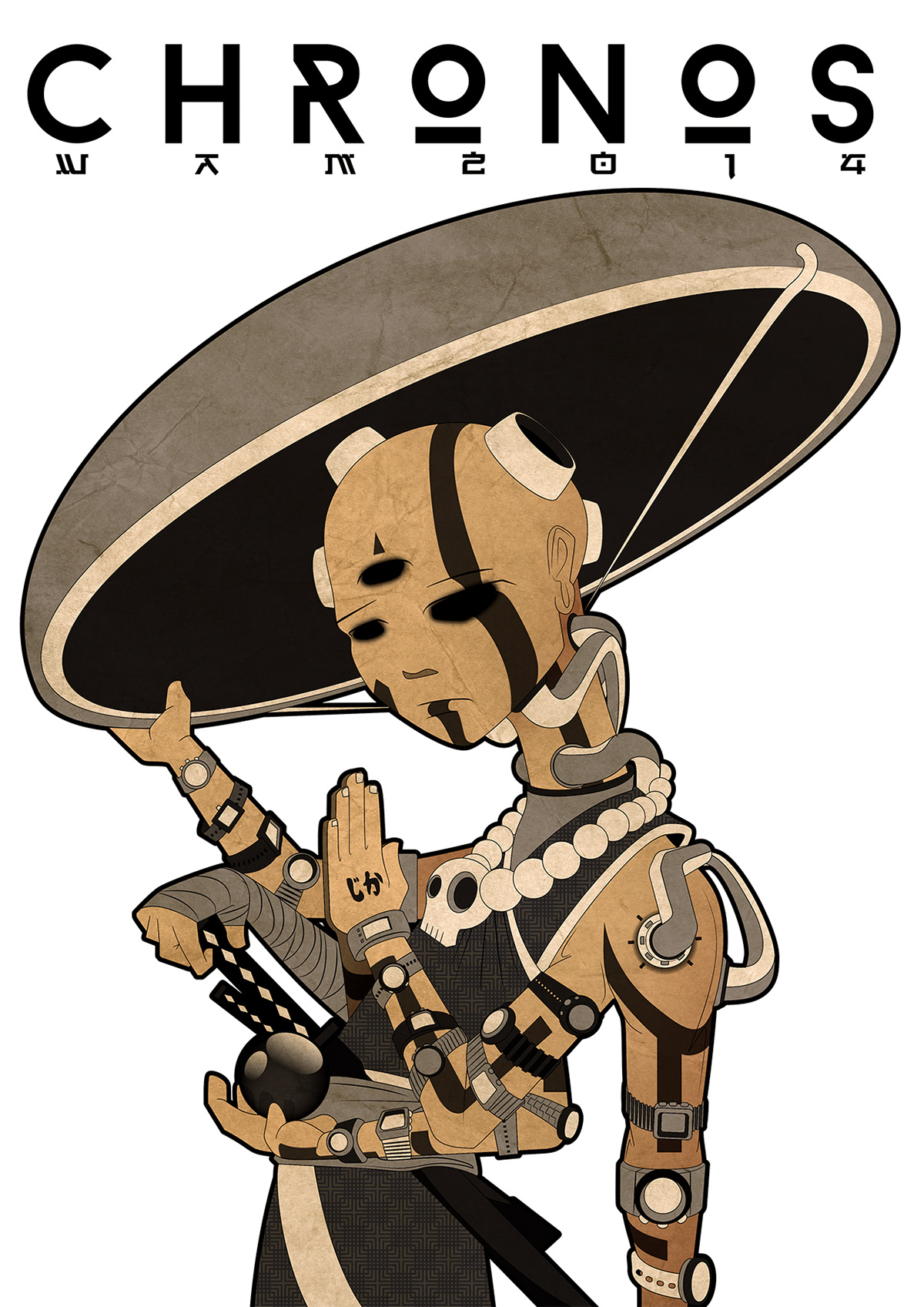 Jean-Raphaël Belajew aka Number Wam, vector illlustrator - Chronos