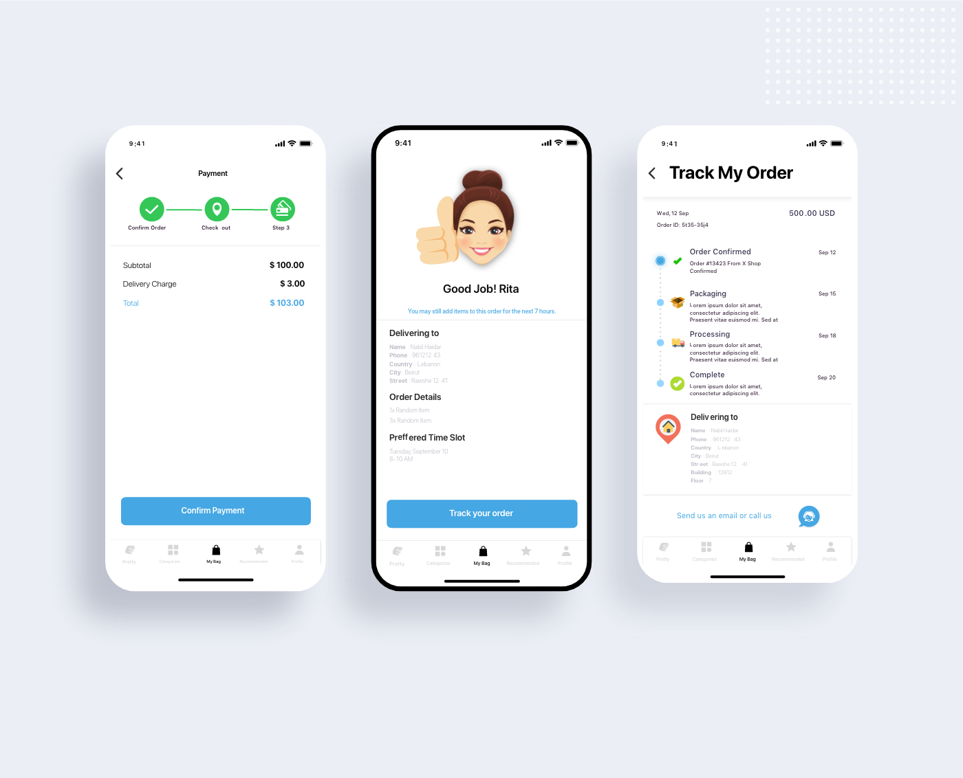 Nabil Haidar - Pretty App UI