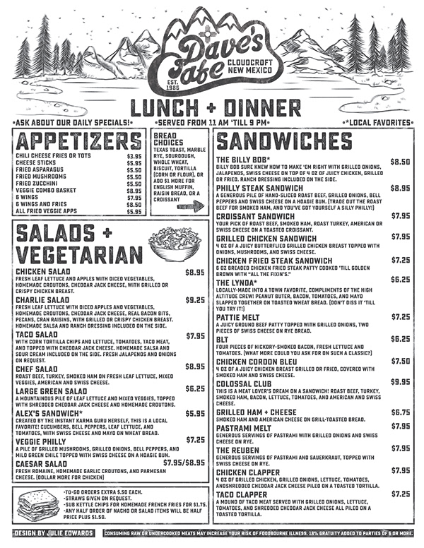 Julie Edwards - Dave's Cafe