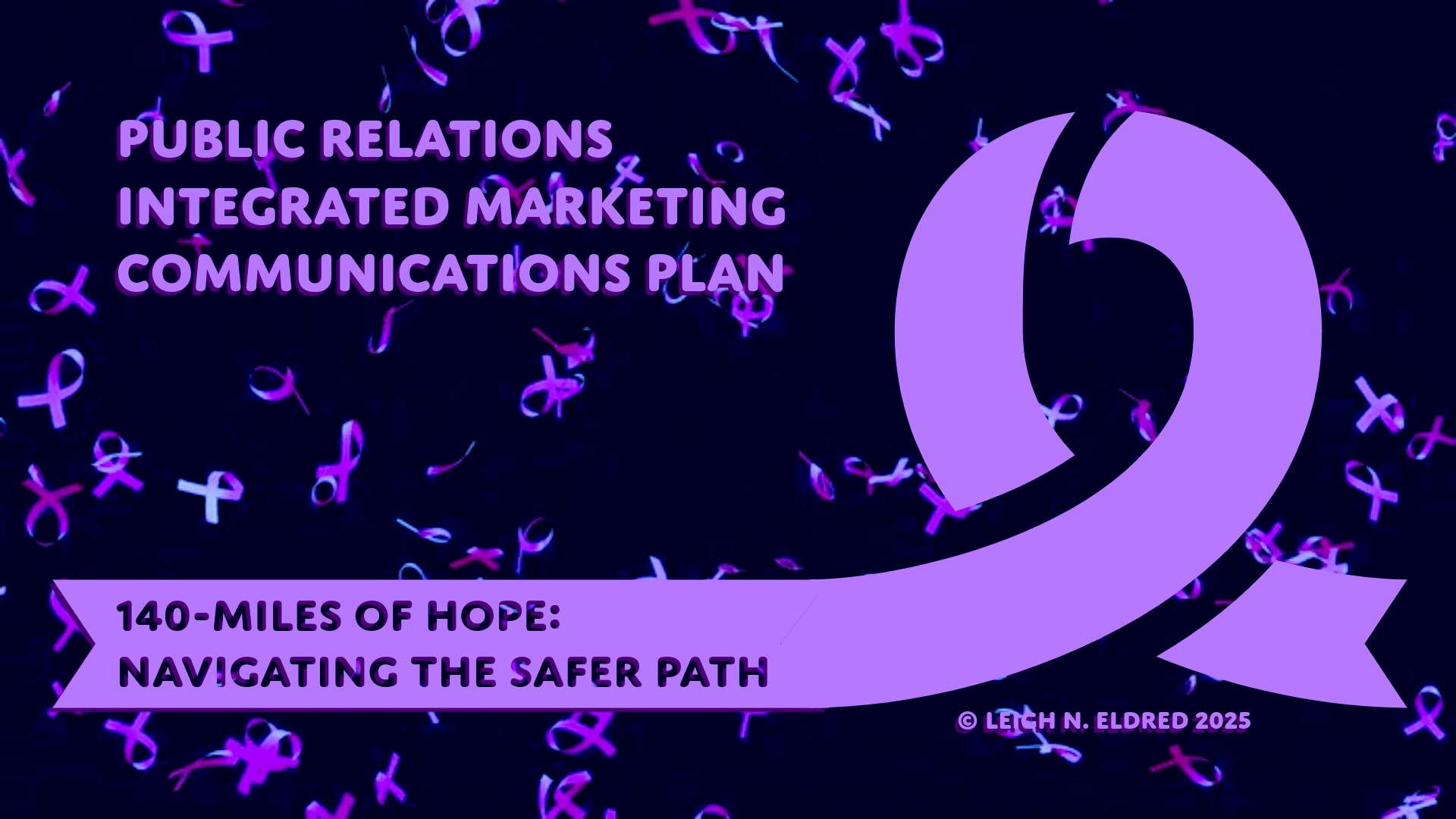 Leigh N. Eldred Portfolio - 140-Miles of Hope: Navigating a Safer Path