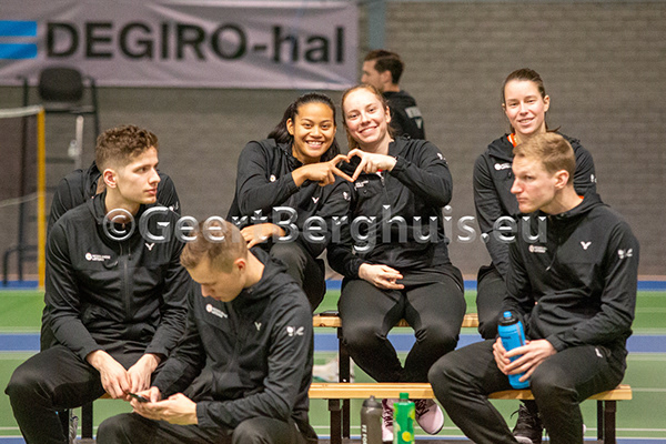 Badminton en zo - EK Kwalificatie Nederland - Estland (17 december 2022)