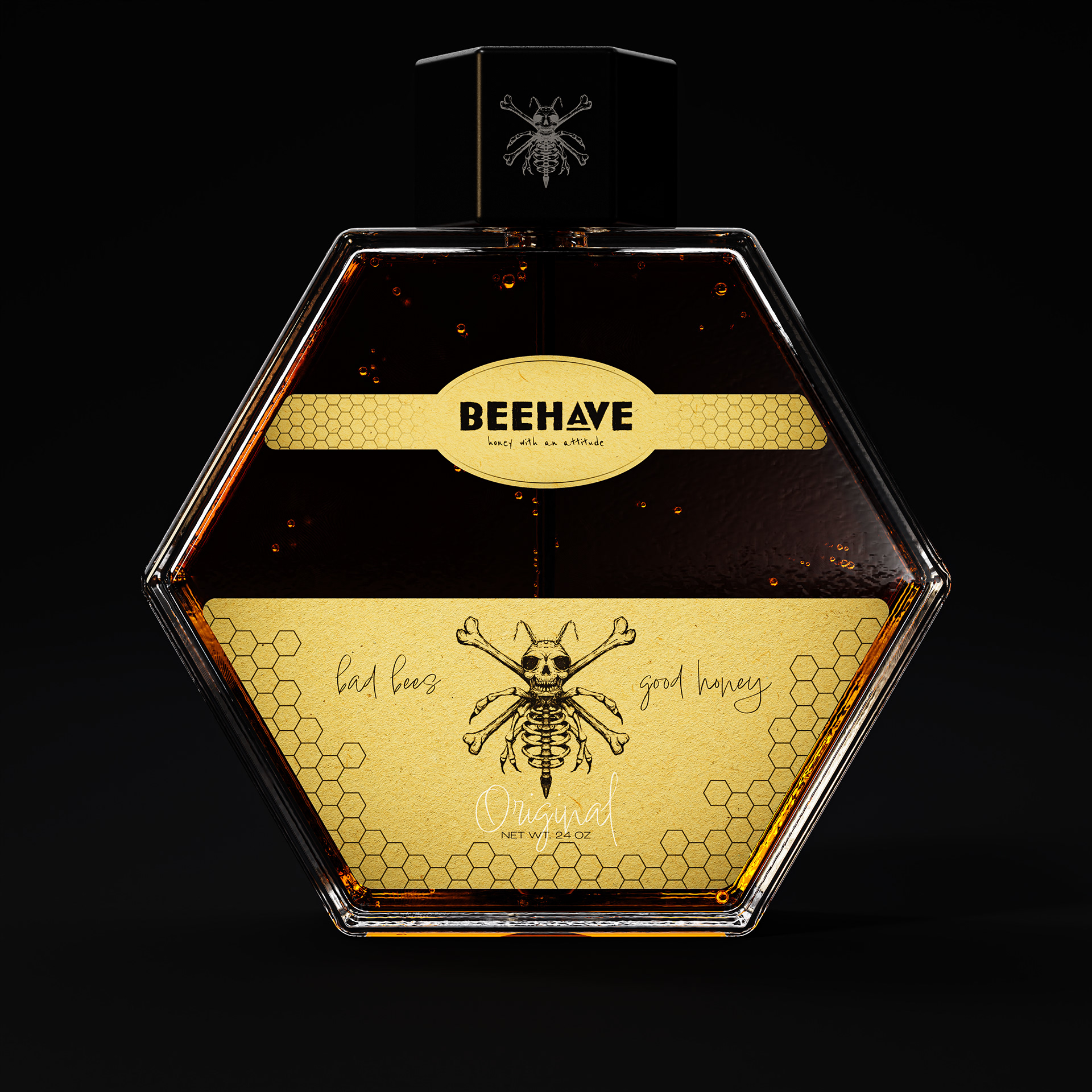 Redwood Graphics - BEEHAVE | honey brand