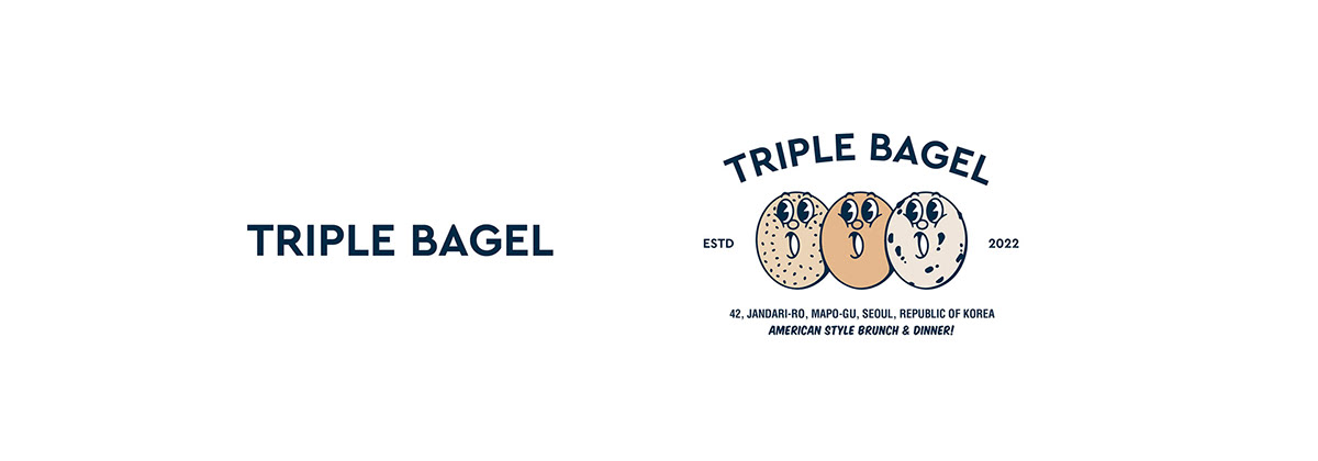 STUDIO FLAT FLAG - Triple Bagel 트리플 베이글