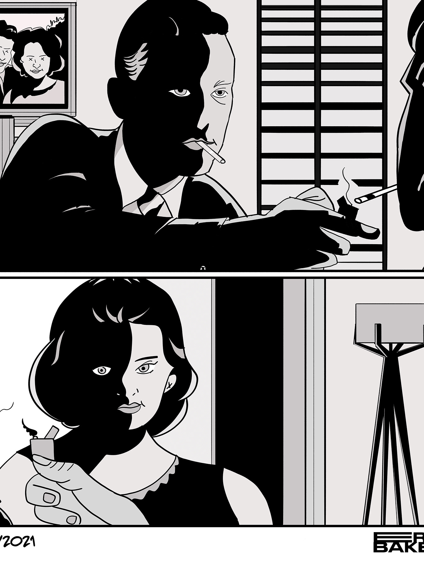 Eric Baket - Paul Kinsey e Peggy Olson