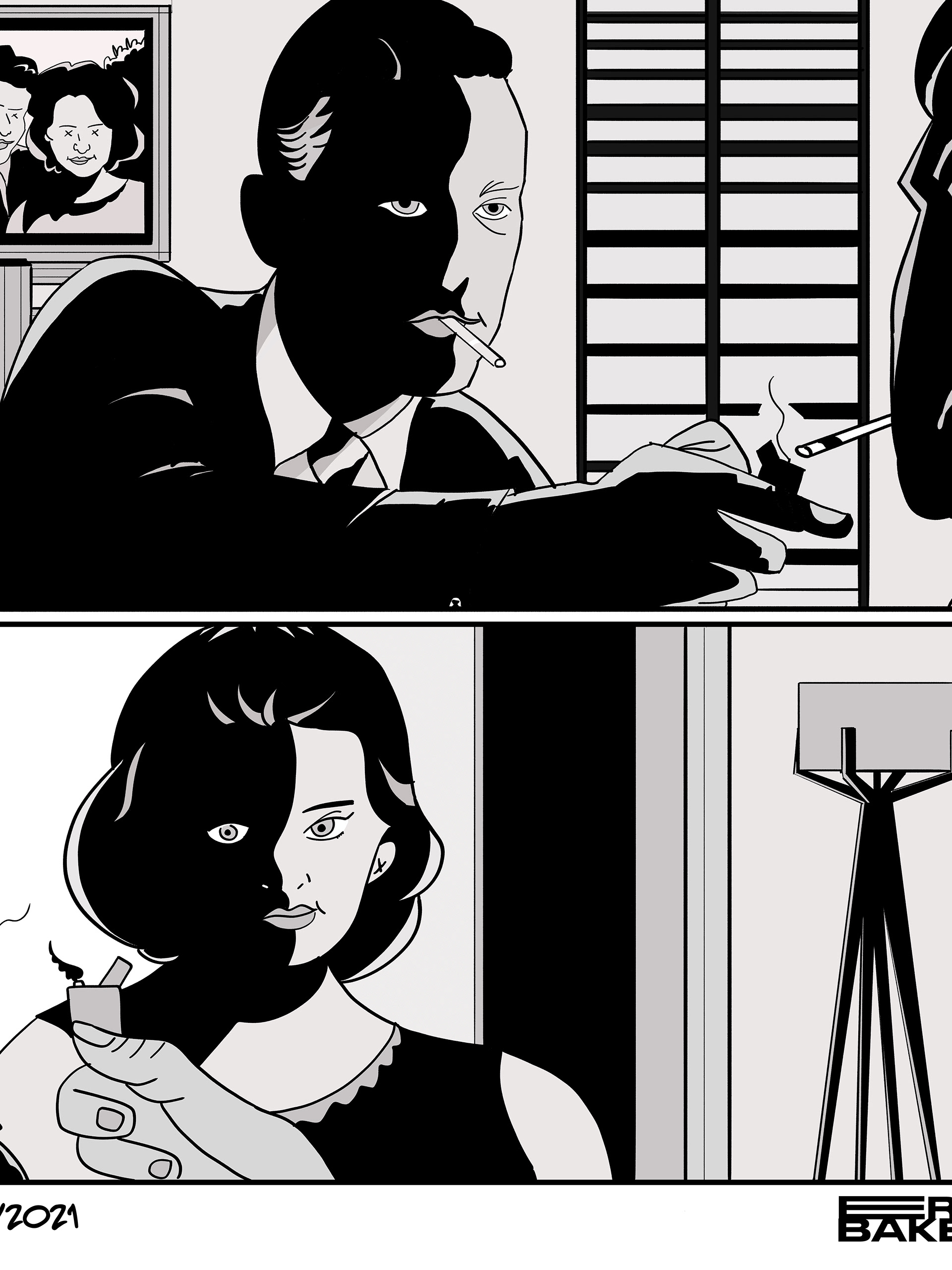 Eric Baket - Paul Kinsey e Peggy Olson