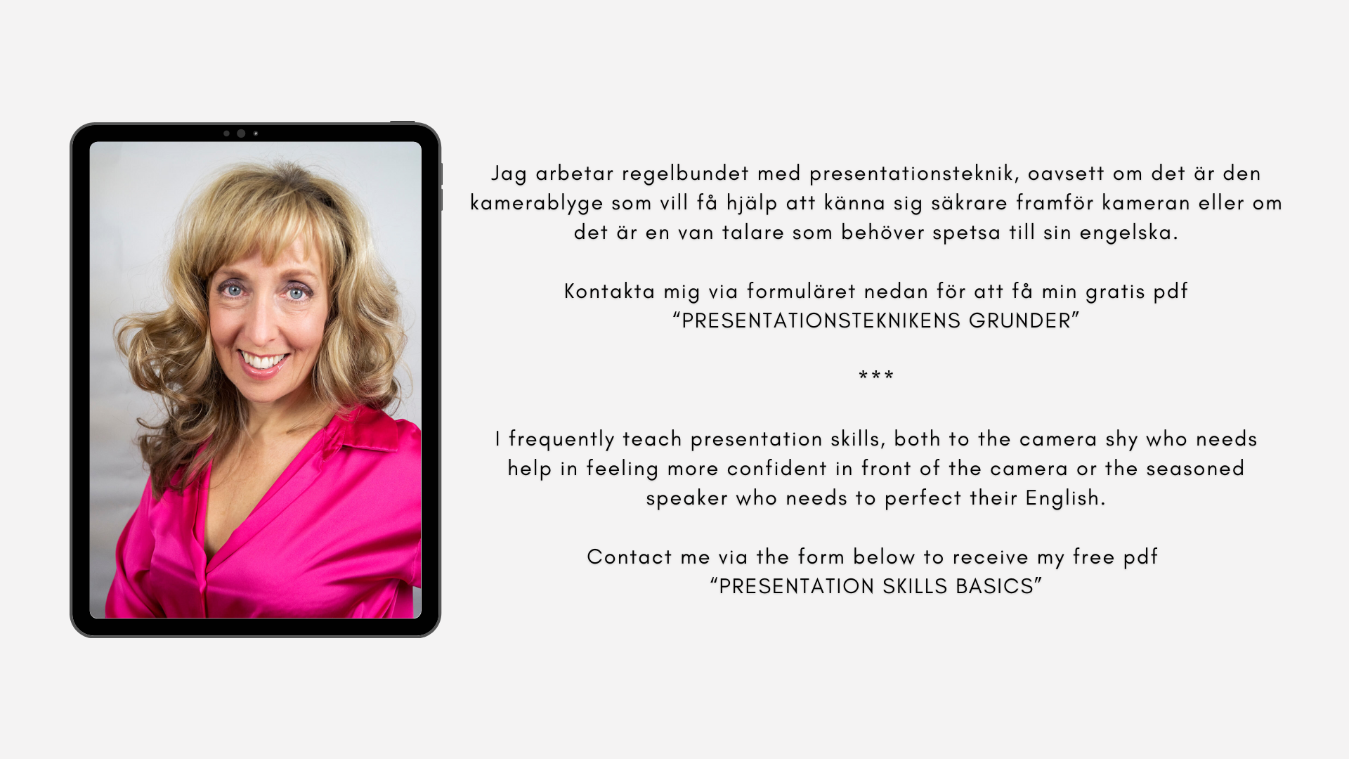 Erika Dittmer - presentation skills