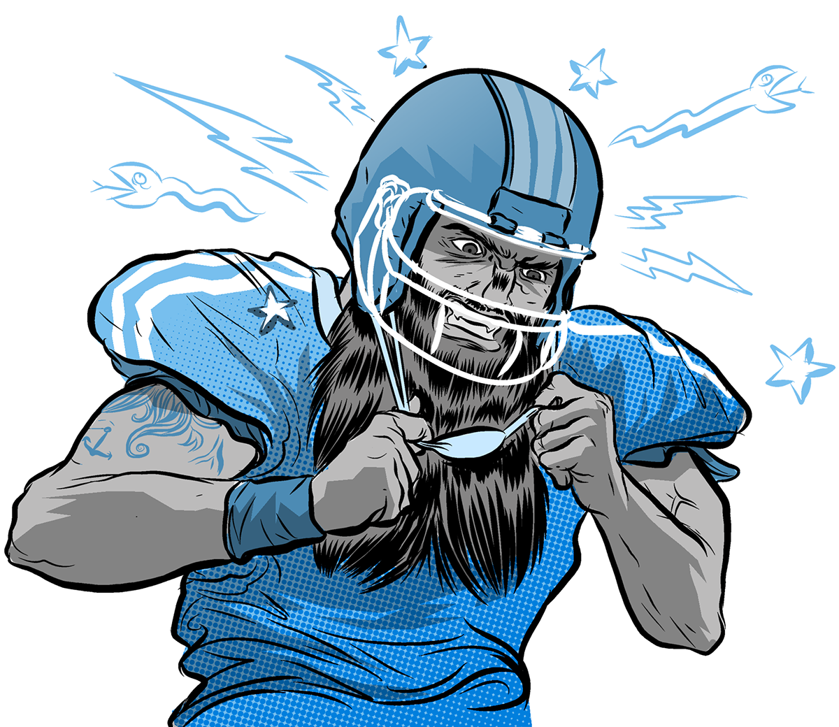 Rafa Alvarez Illustration - ESPN the Magazine