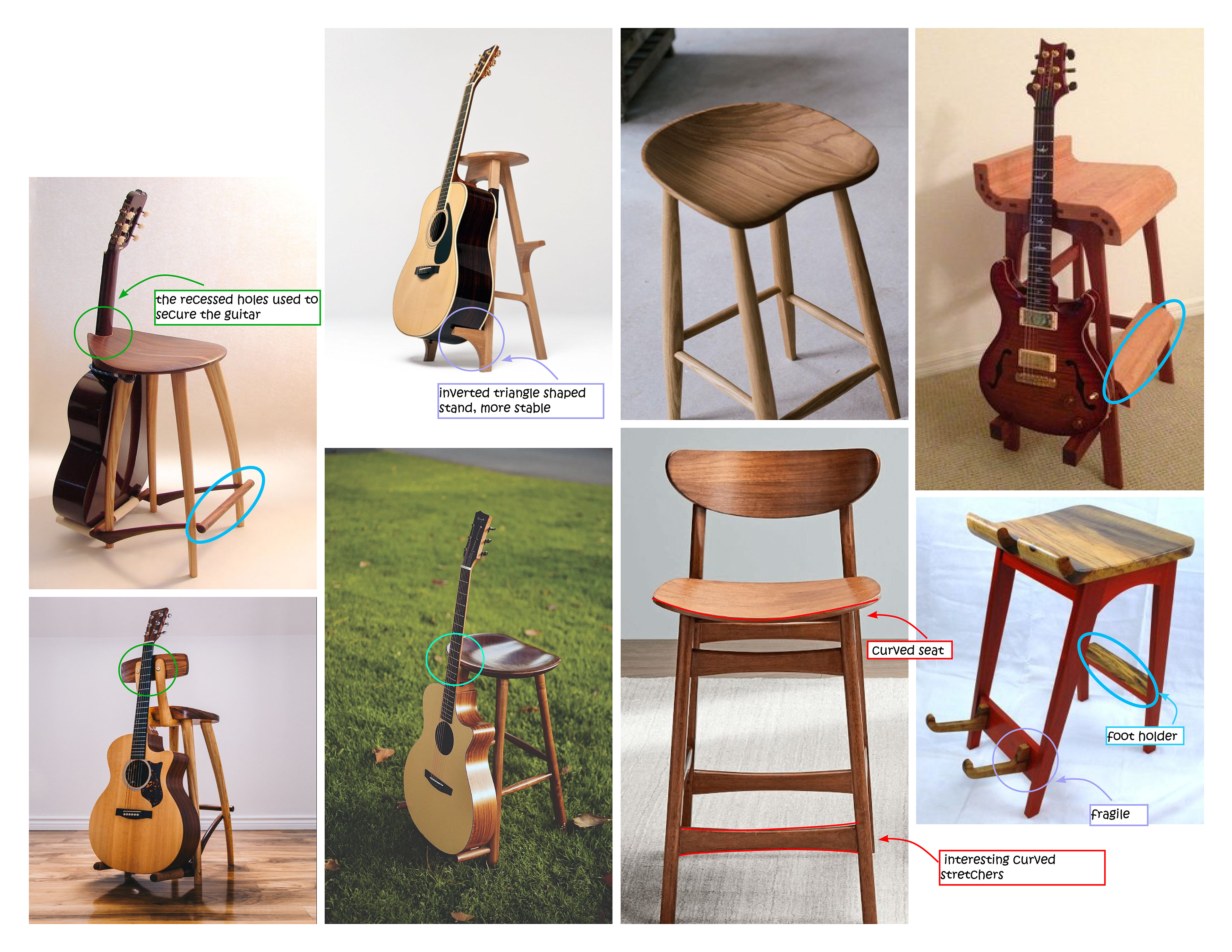 Rachel Wang - Guitar Stool