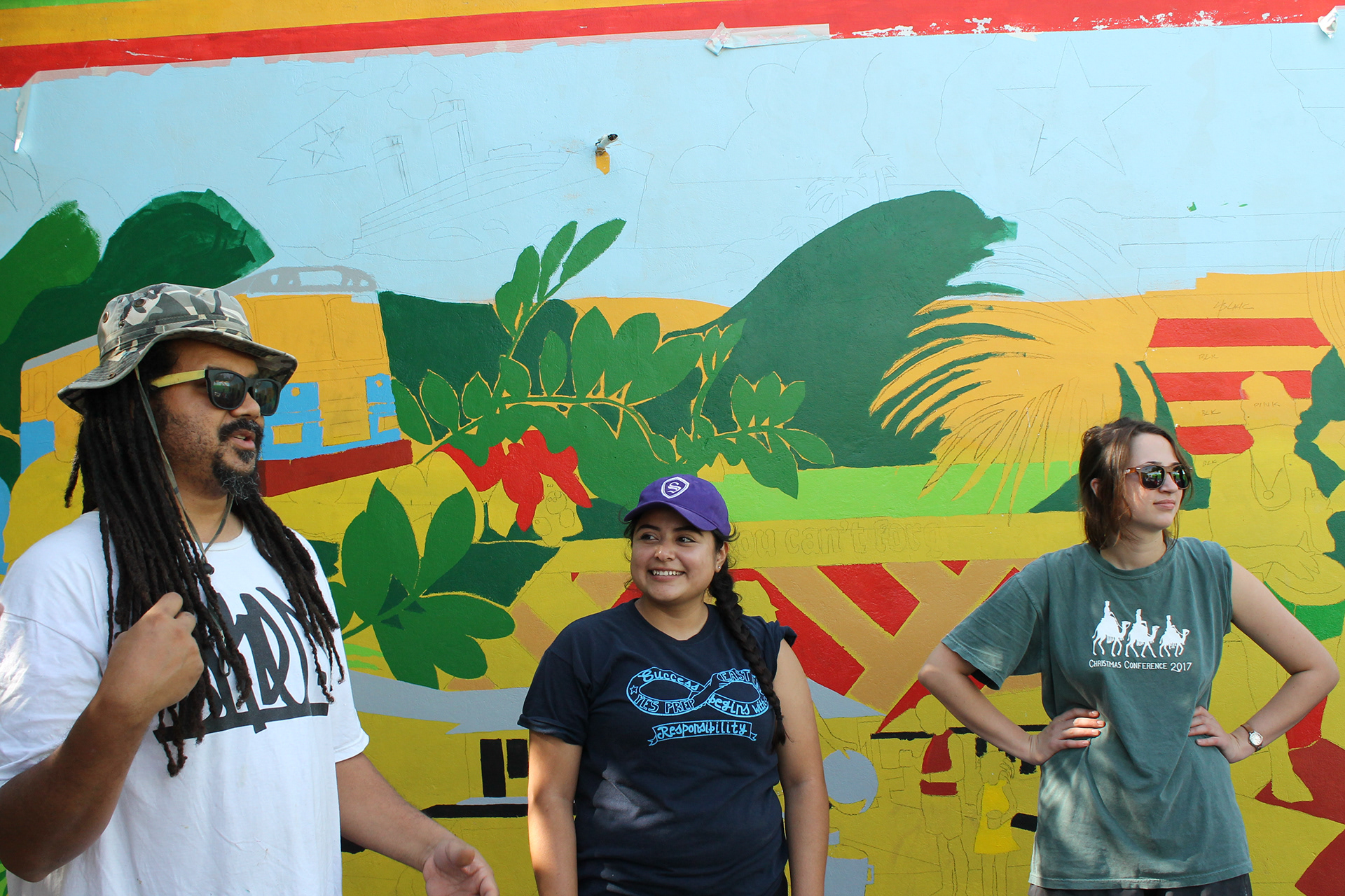 Sike Style Industries - Culture Yard Mural in Trenchtown Jamaica