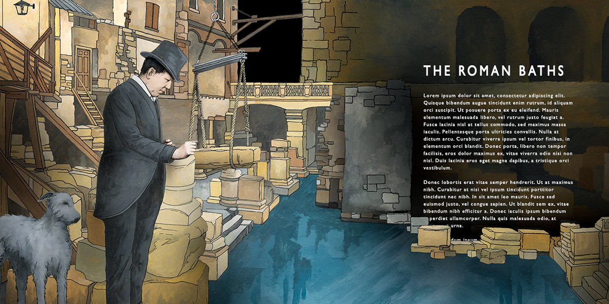 Illustration by Jonathan - England's Historic Cities App