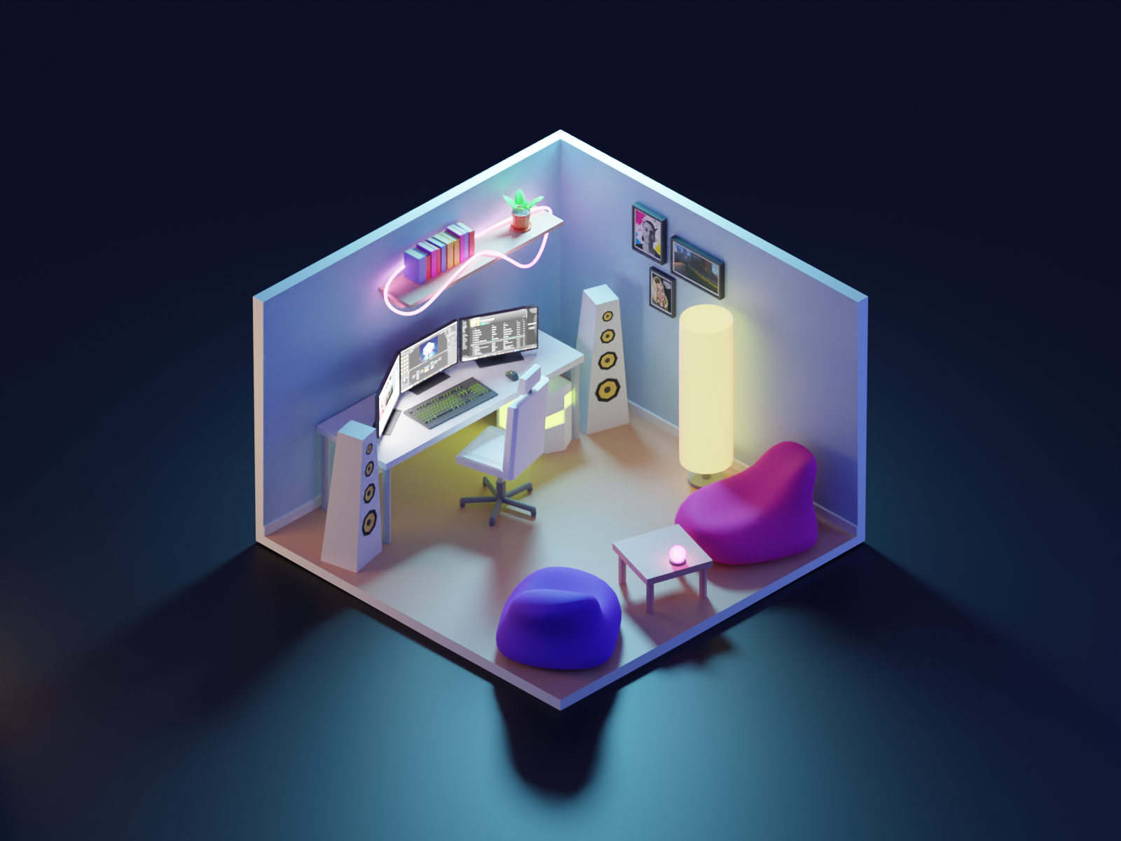 Philip Månsson - Isometric Scenes