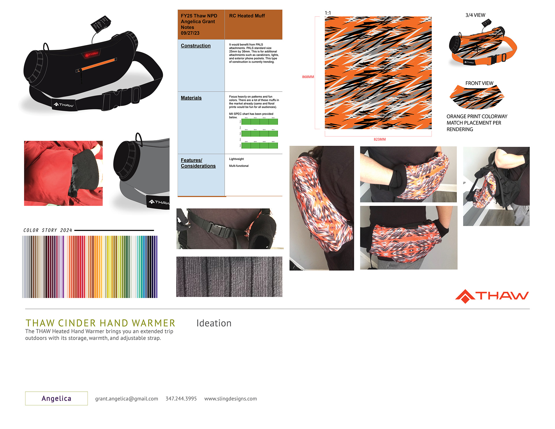 Angelica Grant's Portfolio - THAW, Cinder Heated Hand Warmer