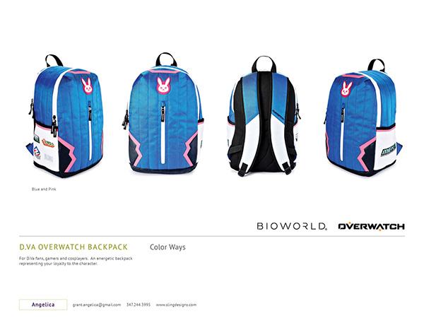 Angelica Grant's Portfolio - D.Va Overwatch Backpack