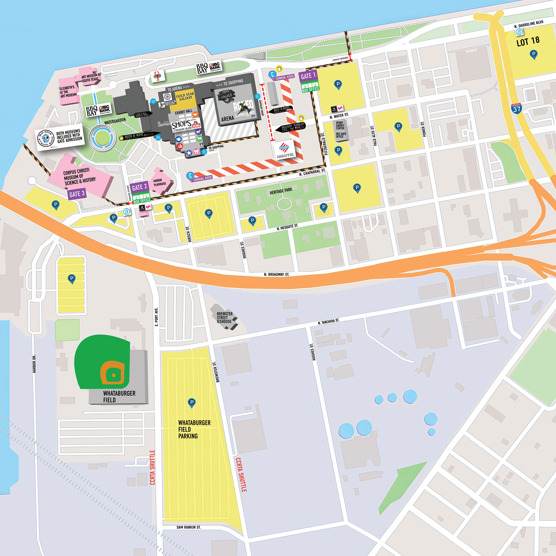 AZURE DESIGN - Buc Days Large-Format Map
