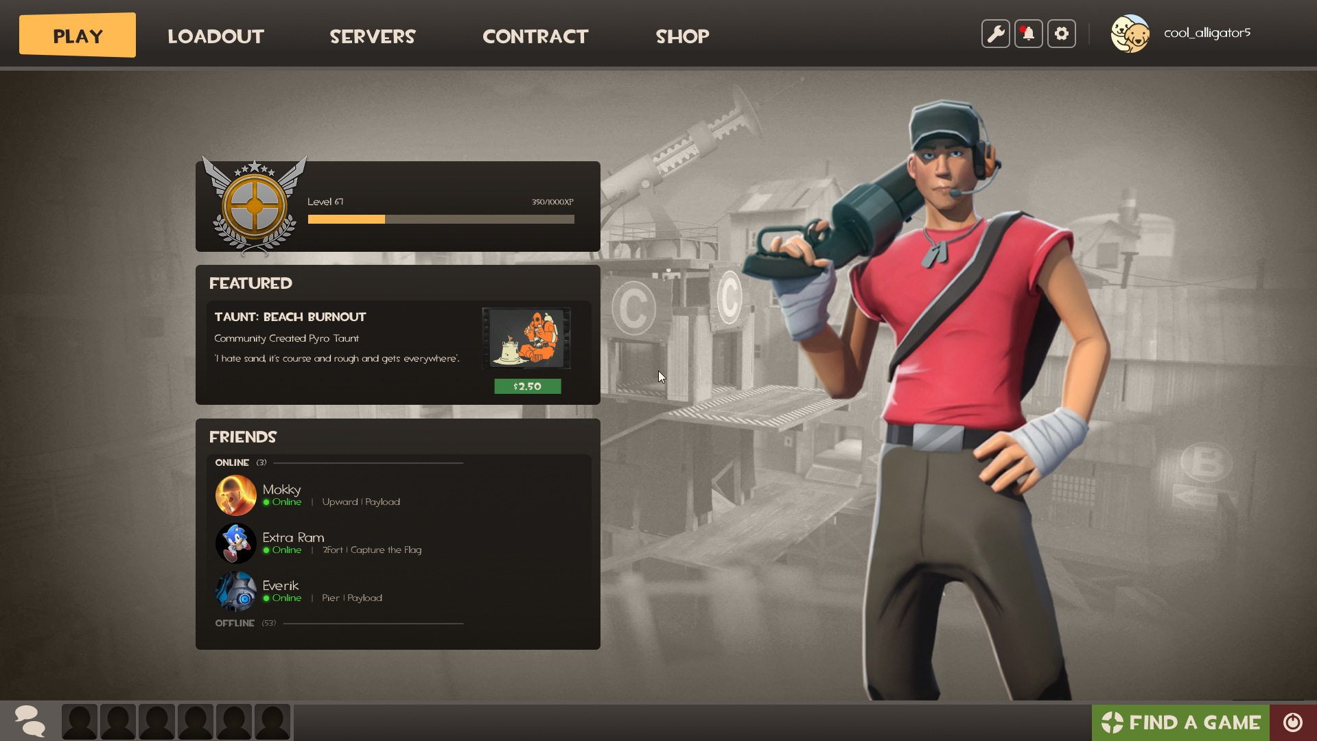 Christopher Conde - Team Fortress 2 Fan UI/UX