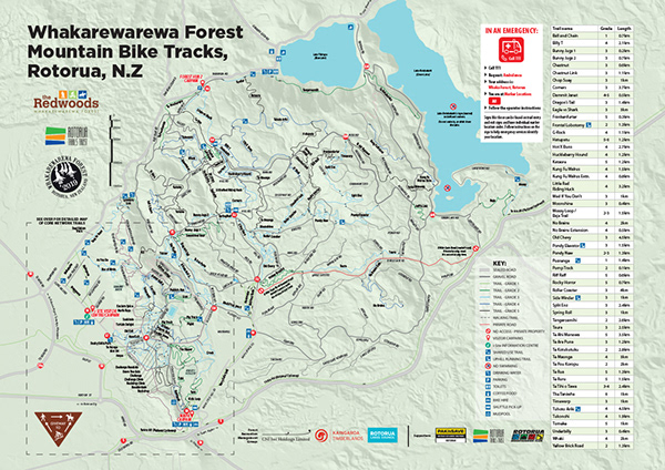 ZeroSeven Graphic Design - Forest trail map