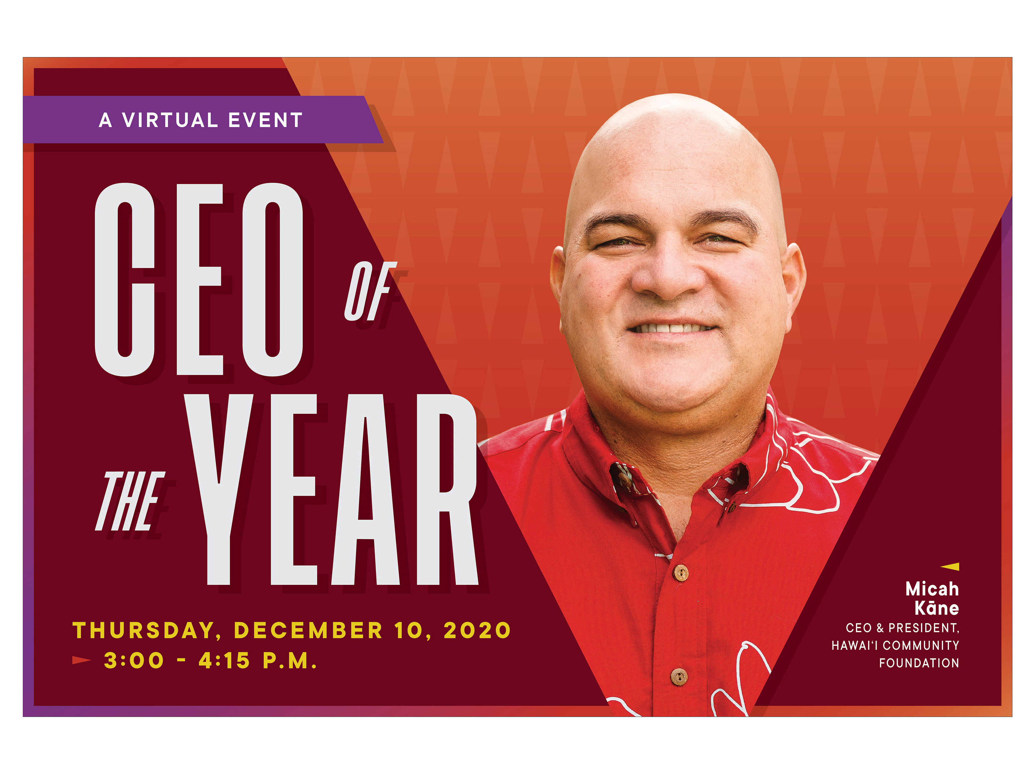 Amy Ngo - CEO of the Year Event Branding