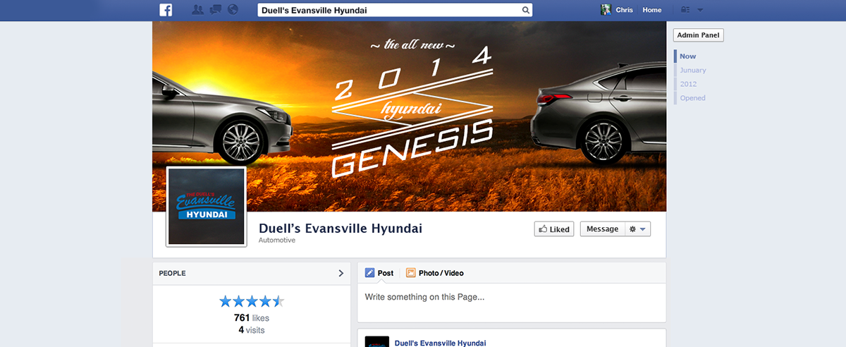 Chris Wilcox - Car Dealership Social Skin / Typography