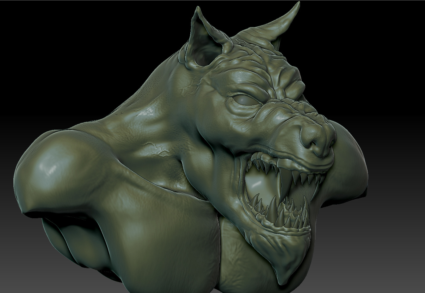Allyce Rusnak - Werewolf - ZBrush Sculpt