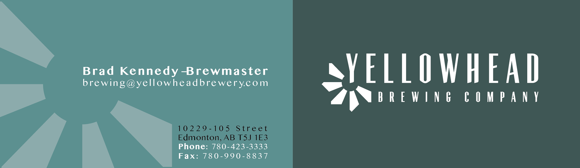 Brad Kennedy Design Portfolio - Yellowhead Brewery - Rebrand
