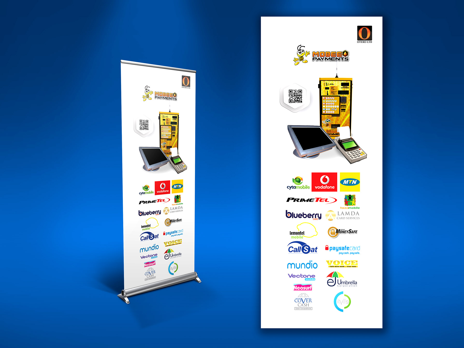 PeteSake Designs - Mobeepayments banner & app icon design