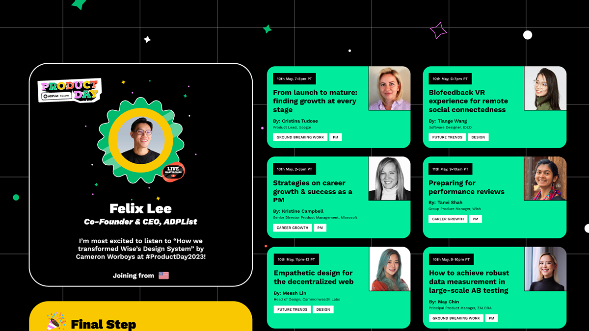 Maitreyee Kalaskar - ADPList Product Day | Visual Identity