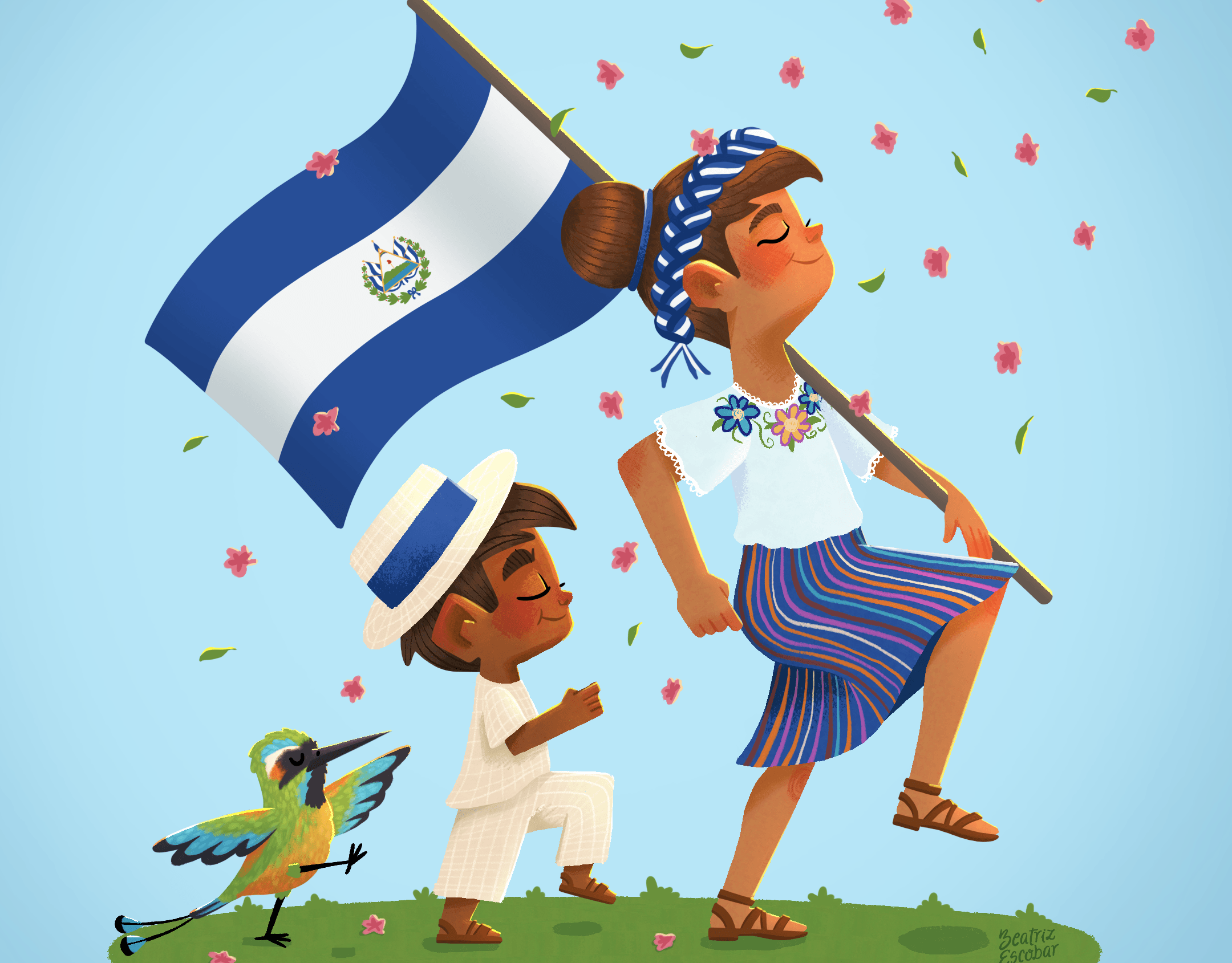 Beatriz Escobar - Independencia de El Salvador