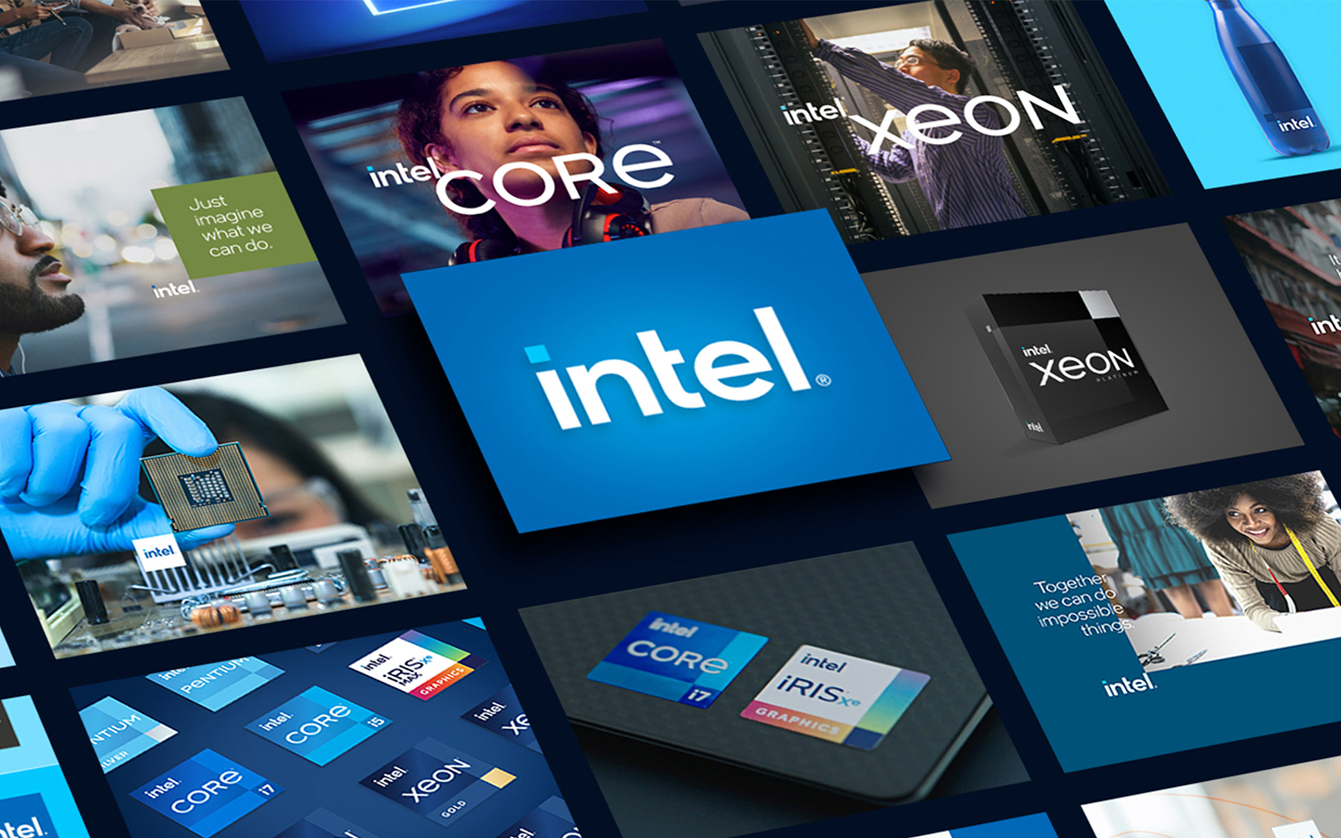 Andrew Mirakian Branding and Design - Intel Rebrand