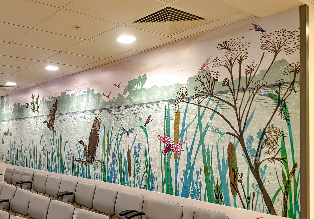 Phoebe Swan Illustration - Wood Green CDC Medical Centre Murals