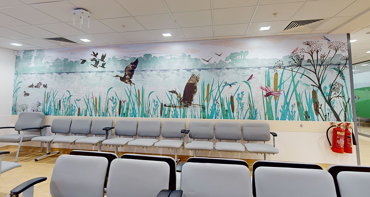 Phoebe Swan Illustration - Wood Green CDC Medical Centre Murals