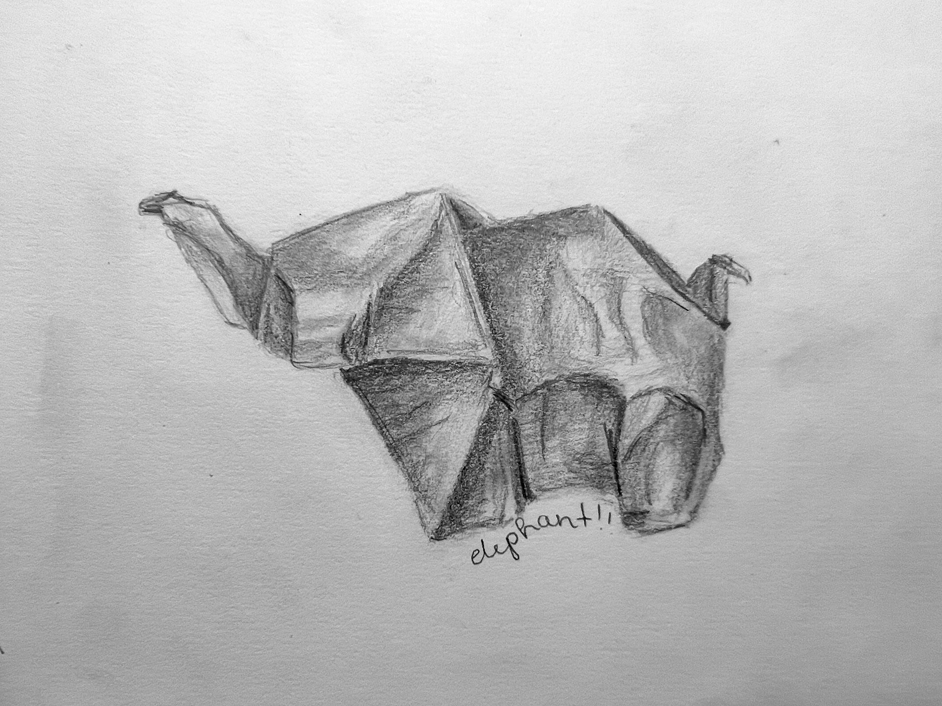 Kingsley Art - Origami Tonal Drawing