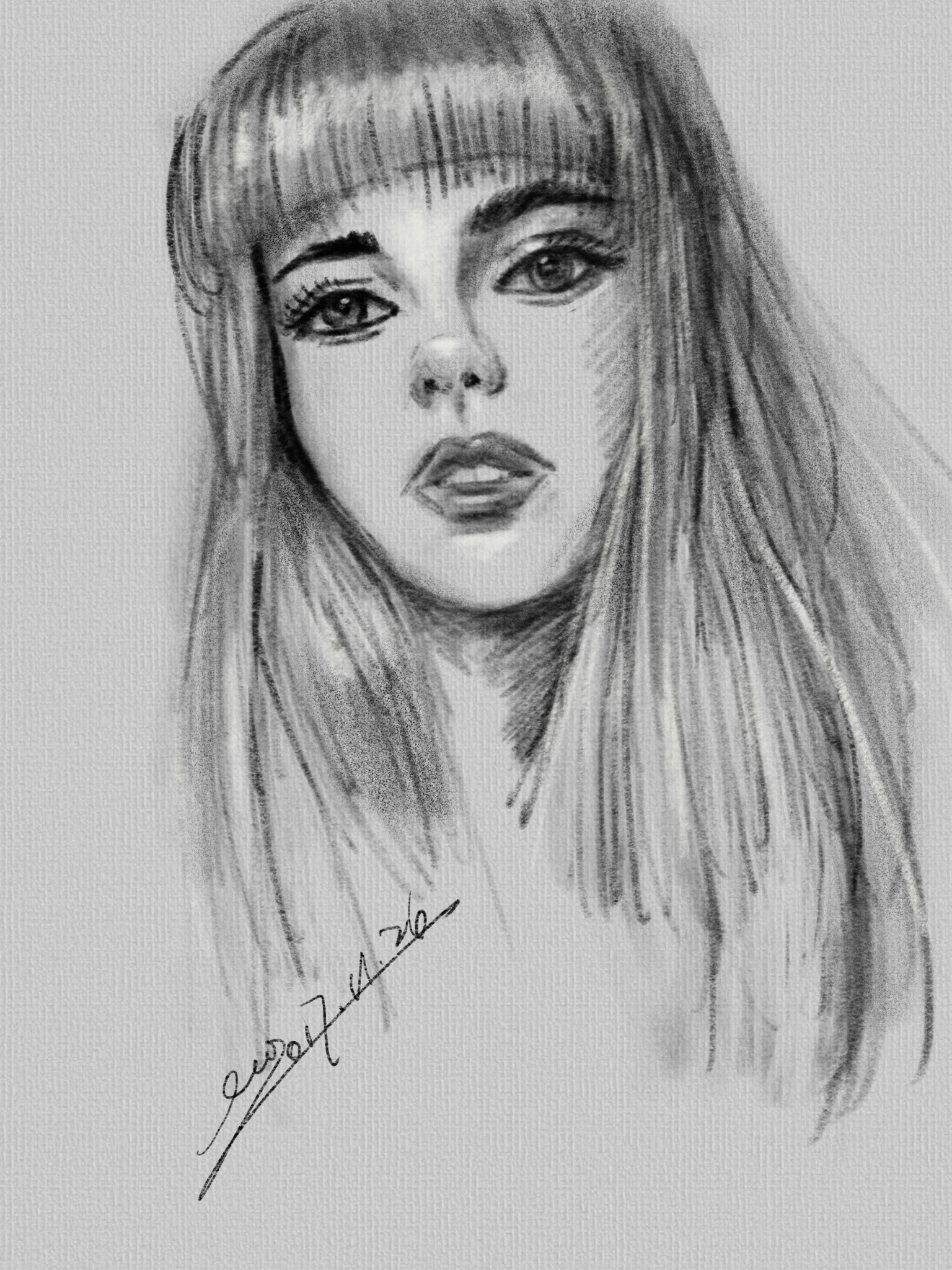 how to draw portrait freehand