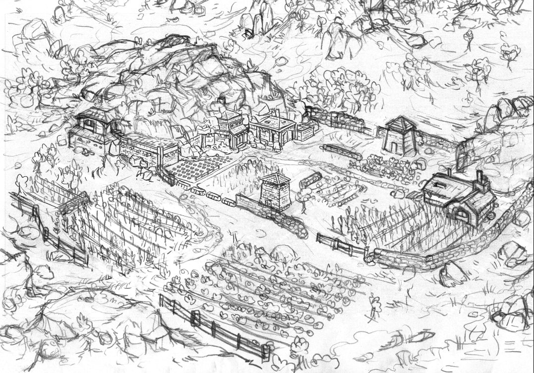 Lizalot Draws - Rimworld Comic Concept Art