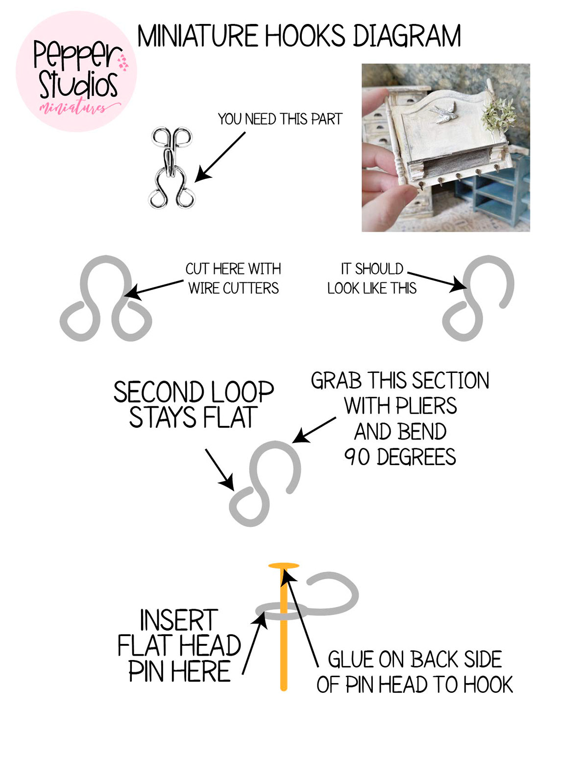 Pepper Studios Miniatures - Miniature Hooks