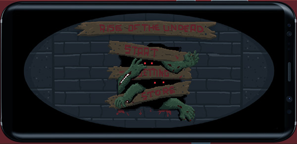 andrew sullivan Portfolio - Animated Zombie game ui/ux menu concept