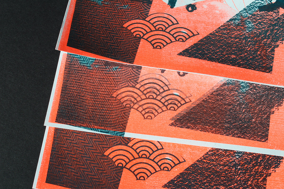 Rhianne Connelly — Graphic Designer & Printmaker - Collage Riso Repeat