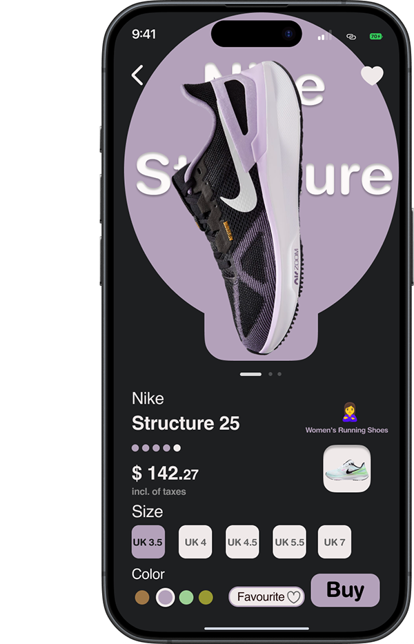Bionic Ux - Design process never ends - Nike Shoes Mobile App Ui Design
