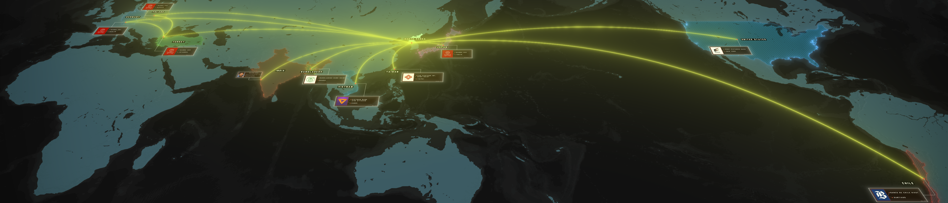 Raghukul Tilak - Cyberattacks Map Animation