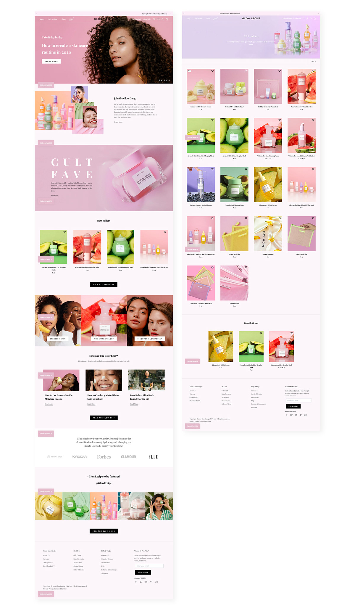 Sarah Apollo - Glow Recipe Website