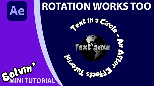 Adobe After Effects Tutorials by ShveringCactus - Wrapping Text around ...