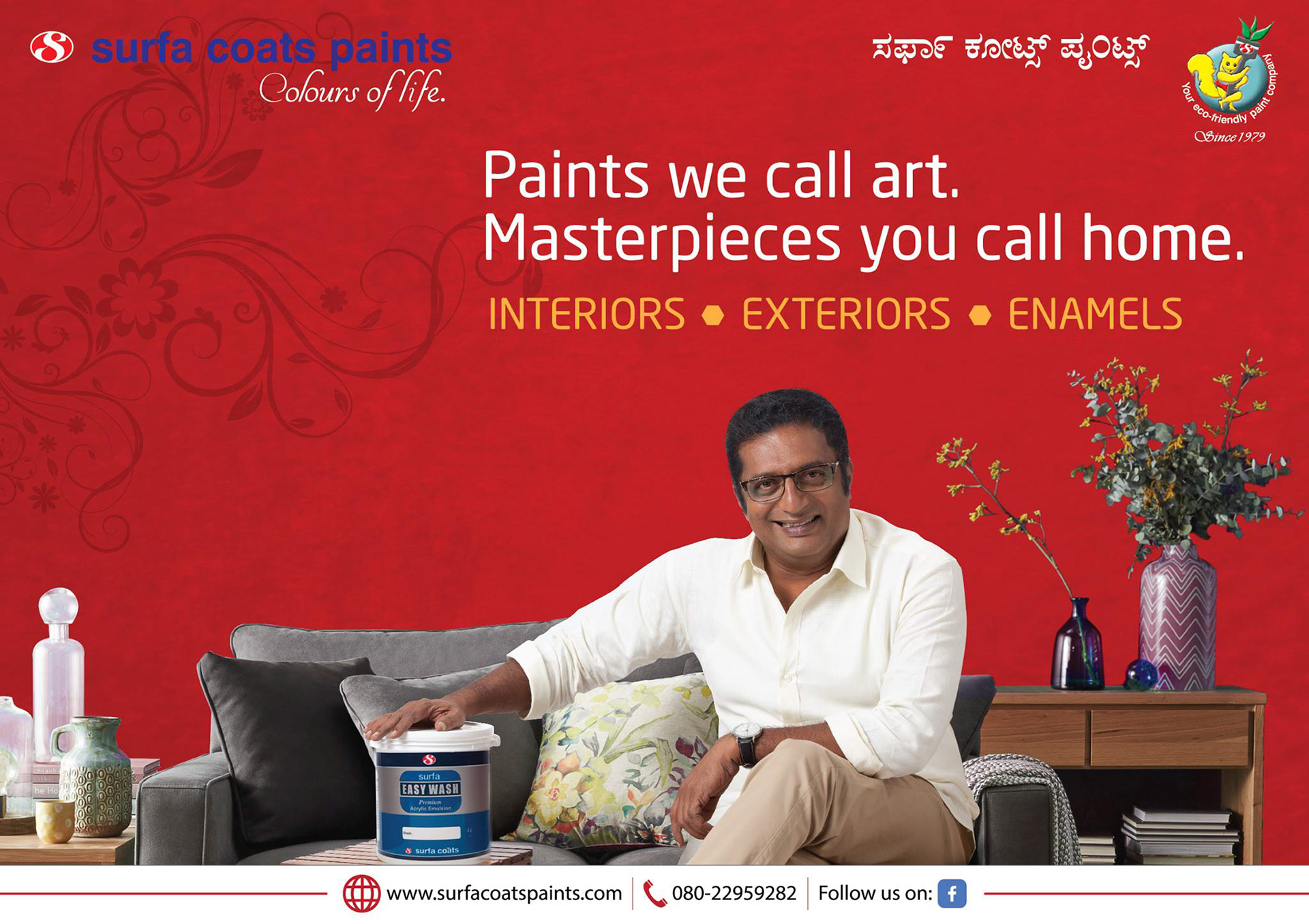 Arvind Shenoy - Prakash Raj for Surfa Paints