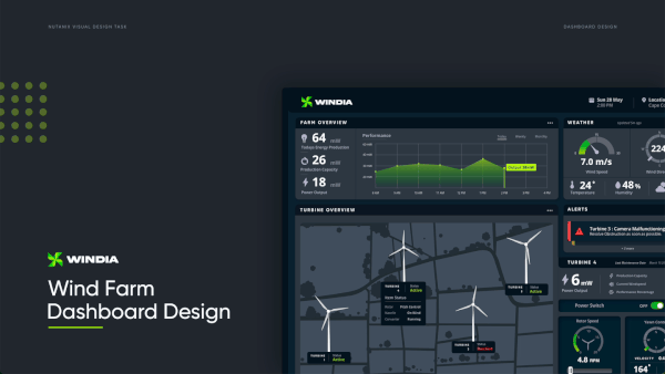 Parvathy Raju - Wind Farm Dashboard | Dashboard Design