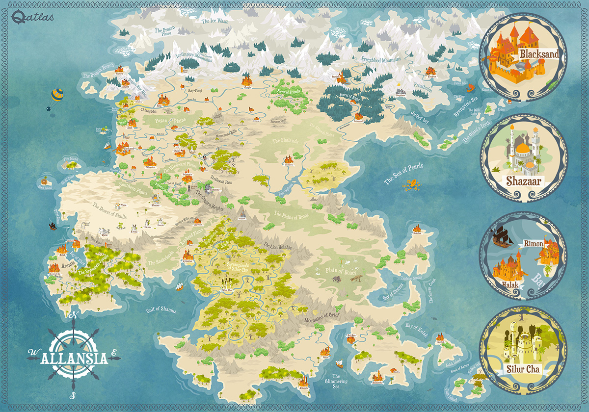 qpiii porfolio - Fighting Fantasy maps