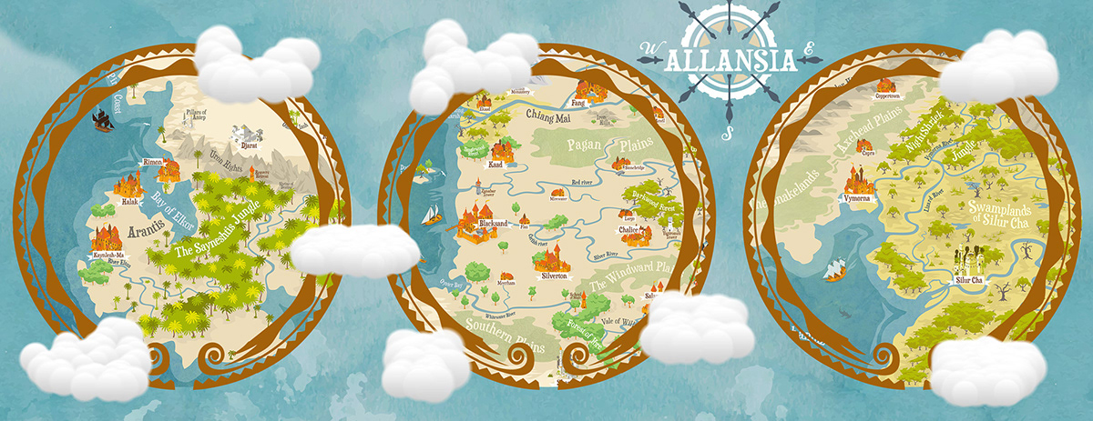 qpiii porfolio - Fighting Fantasy maps