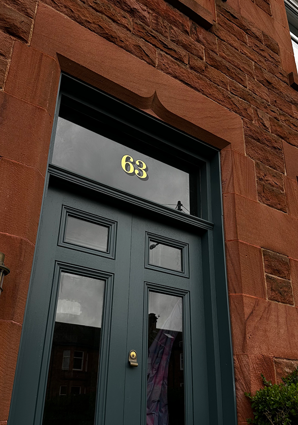 Rachel E Millar - Gilded House Numerals