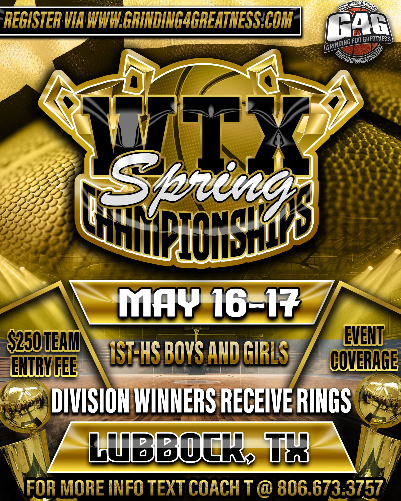 Grinding 4 Greatness - Upcoming events