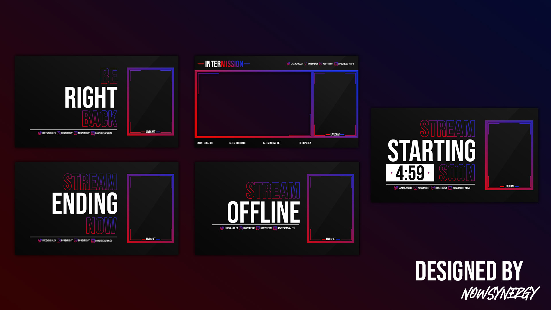 Nowsynergy - Stream Overlay Packages