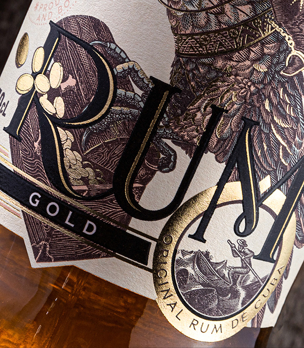 Yaroslav Shkriblyak studio - Black Bay. Rum packaging.