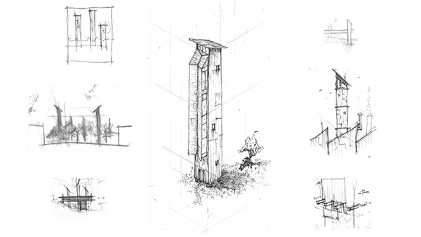 Drawing - Observation Tower