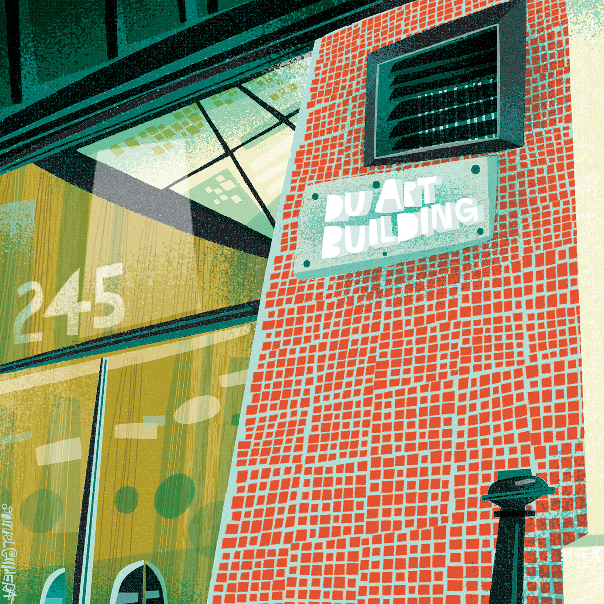 Daniel Guidera Illustration-A-Go-Go! - Du Art Building